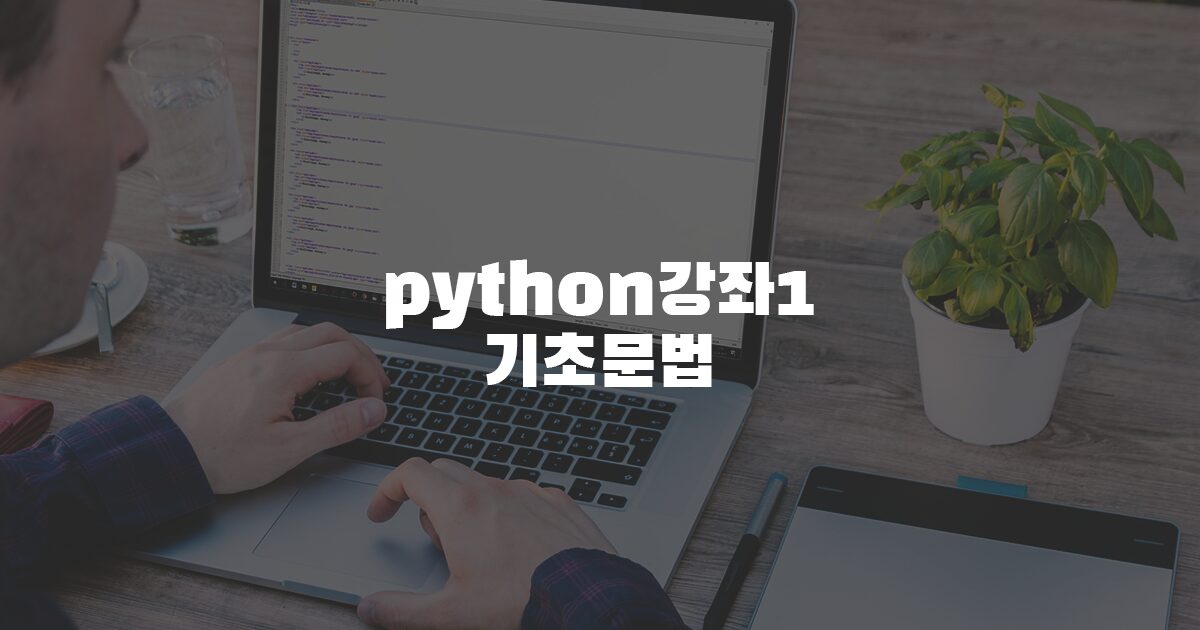 파이썬python 강좌 1 기초문법 Makingyouth